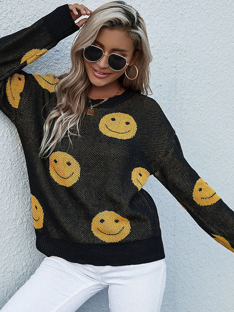 Smiley Face Sweater – Happy Mumma Sunshine